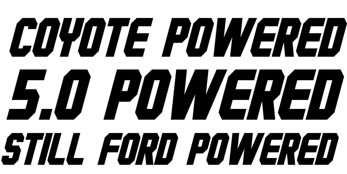 Ford Powered Decals | Graphicwerx716