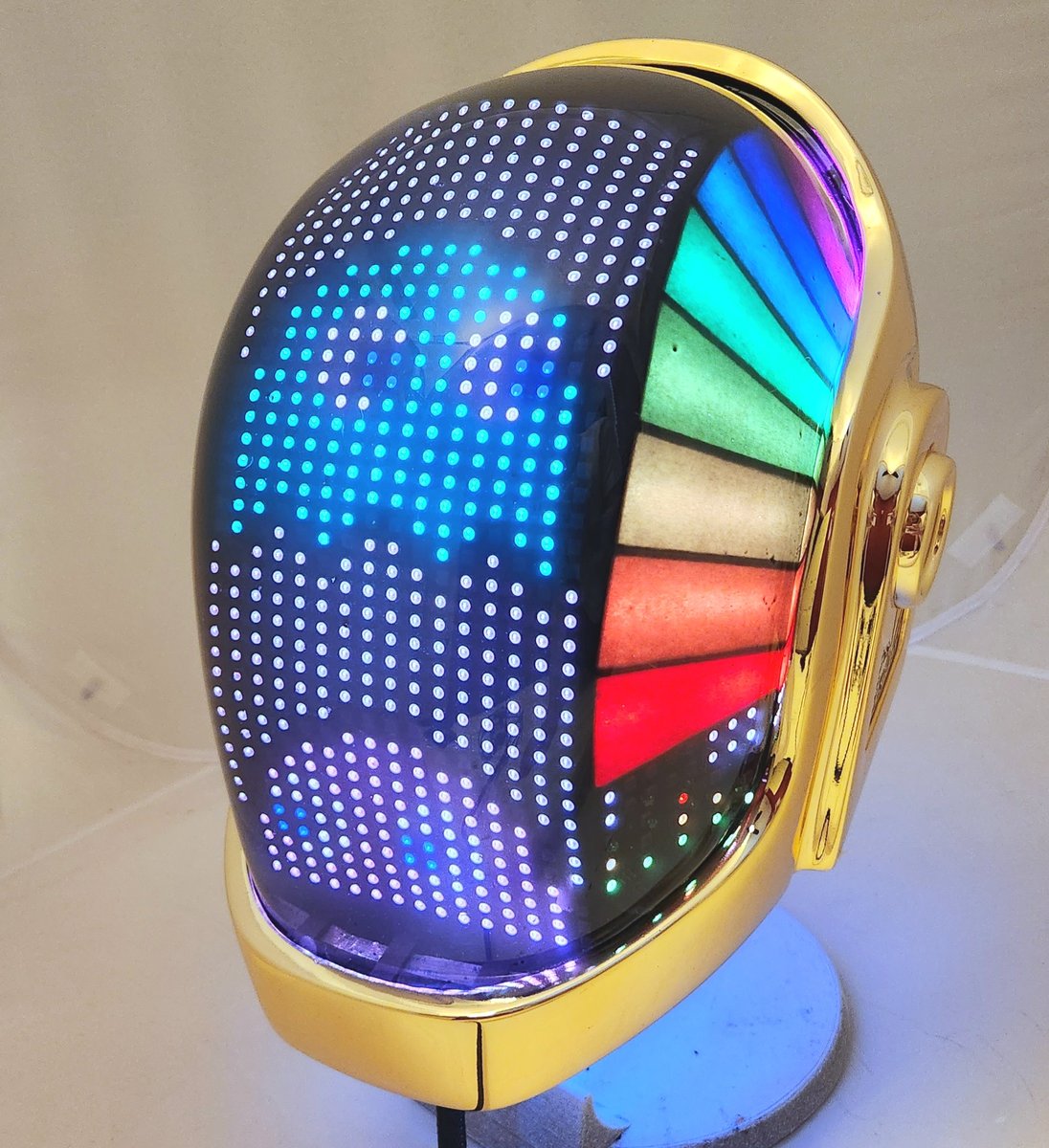 Guy Man RGB Matrix Helmet / AlexPLusLEDs