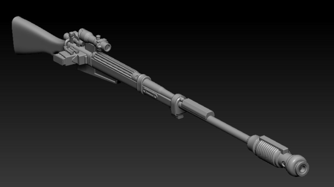 Mud Patrol Sniper Rifle by Skylu3D | Outer Rim Traders