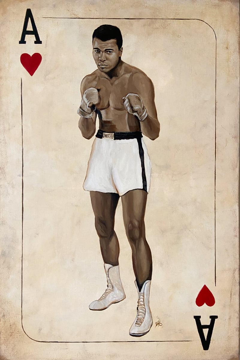 Muhammad Ali- Ace of Hearts Print | Victoria Karran Art