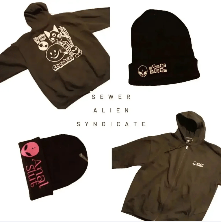 Sewer Alien Zipper Hoodie | Sewer Alien