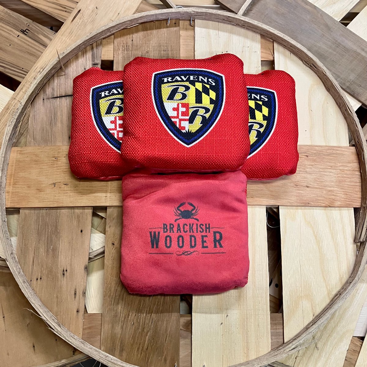 Ravens Shield - Red | Brackish Wooder