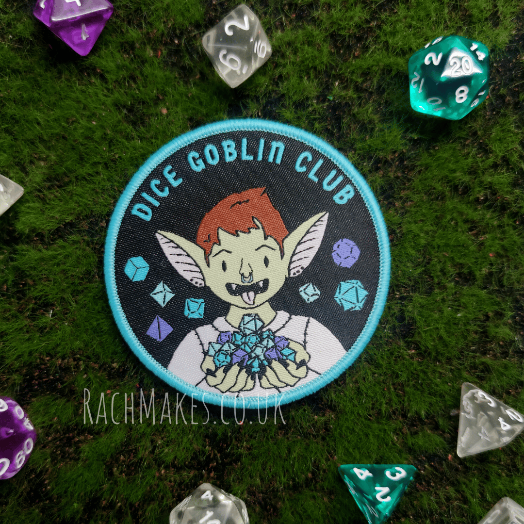 Dice Goblin Club Patch | rachmakes