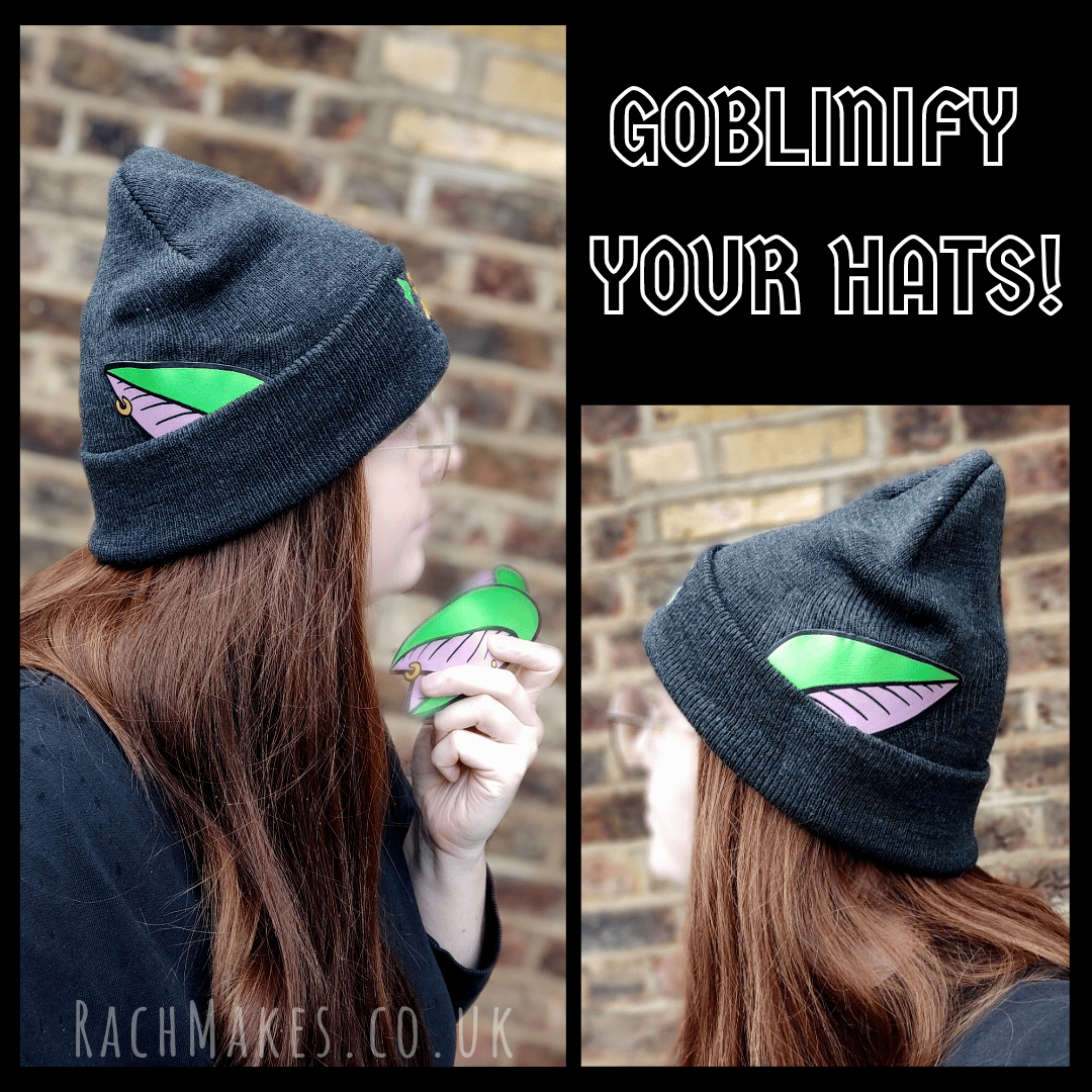 Goblinify Your Hats! - Goblin Ear Patches | rachmakes