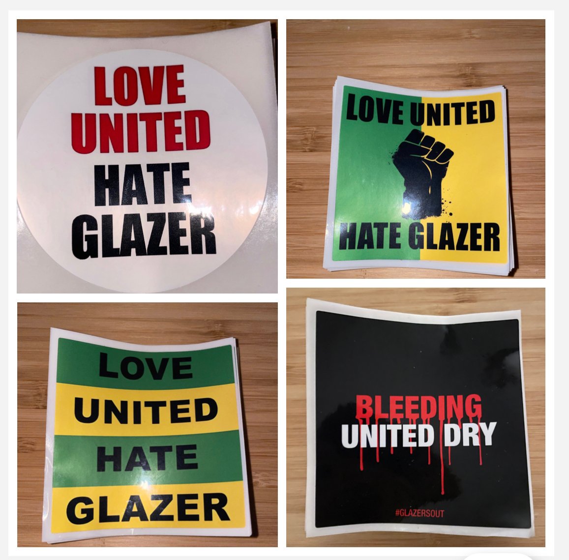 Variety pack 25 of each design | GLAZER OUT STICKERS