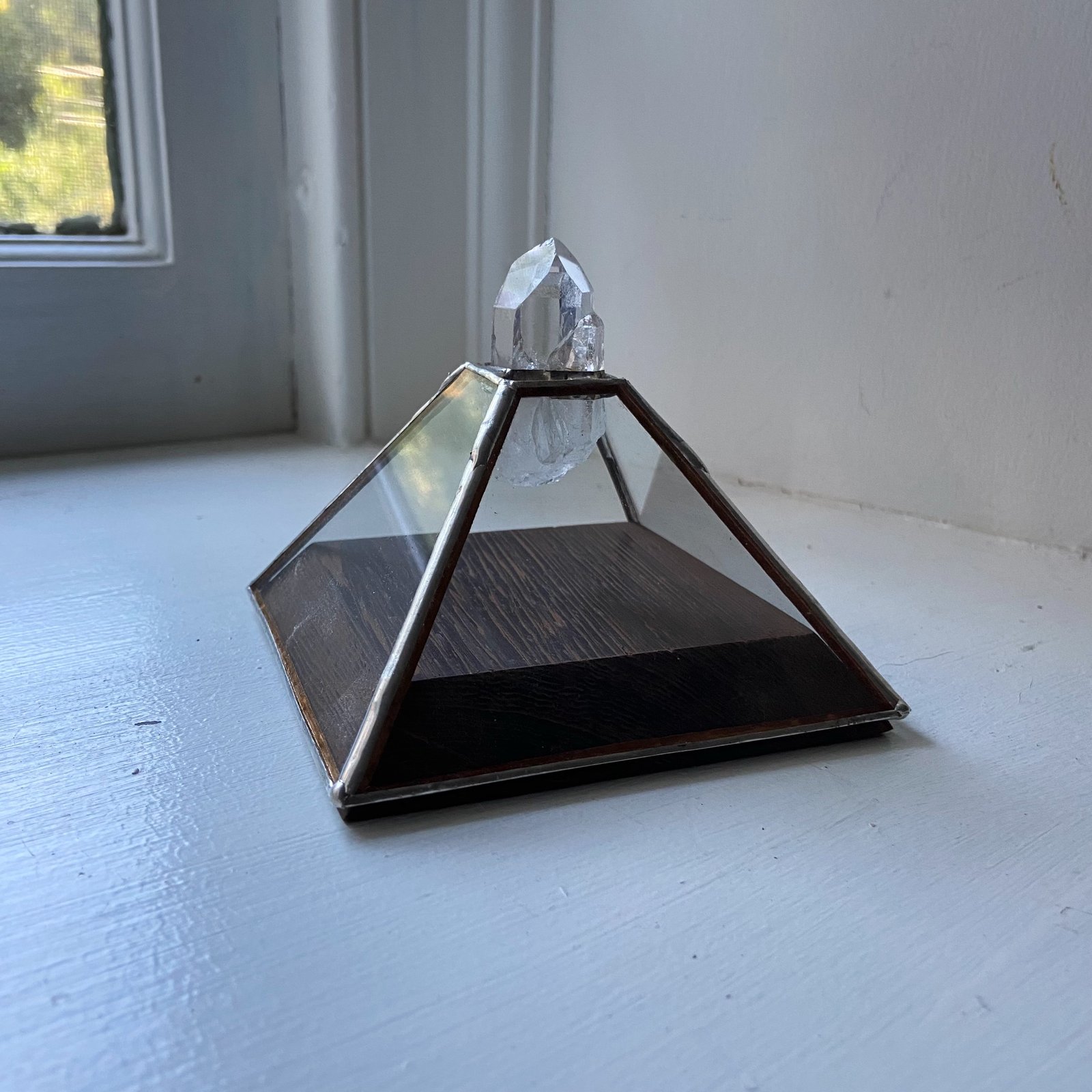 Crystal Topped Pyramid Box, no.2 / ABJ glassworks
