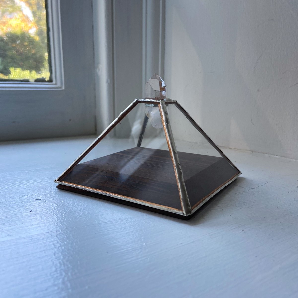 Crystal Topper Pyramid Box, no.4 / ABJ glassworks
