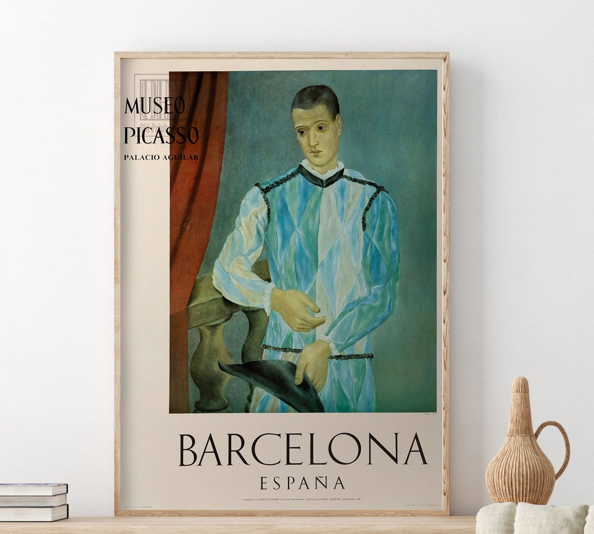 Pablo Picasso | Harlequin | Museo Picasso | 1966 | Exhibition Poster ...