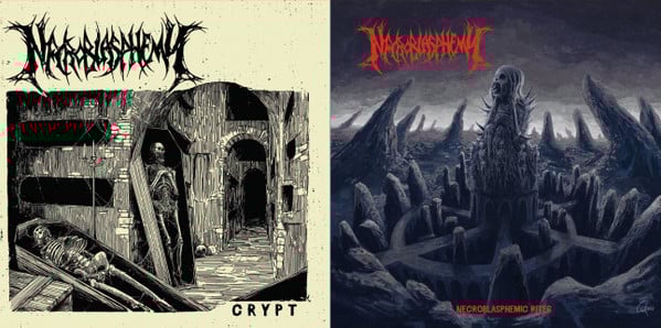 Cavernous Records — NECROBLASPHEMY - Necroblasphemic Rites / Crypt CD