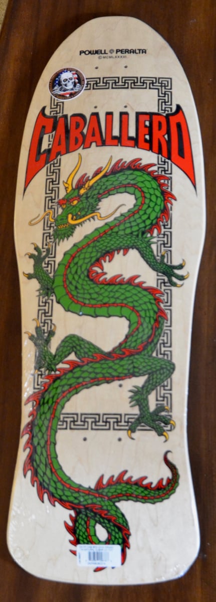 POWELL PERALTA SKATEBOARD DECK - CABALLERO - STREET DRAGON - NATURAL ...