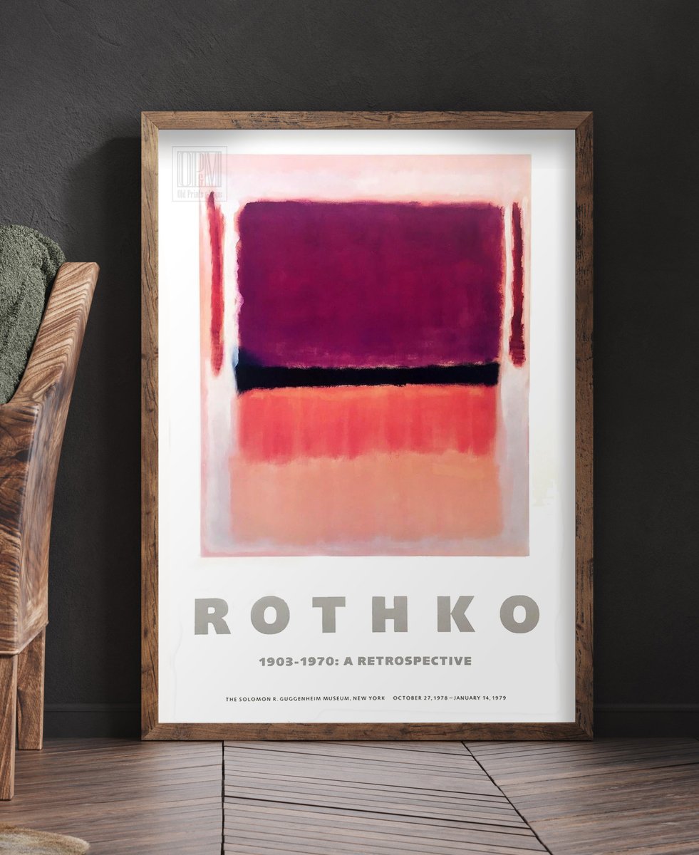 Mark Rothko | 1903-1970: A Retrospective | Guggenheim Museum | 1978 ...