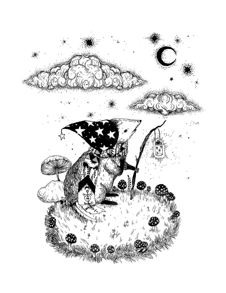Shrew Wizard Print | Marika Paz Illustration