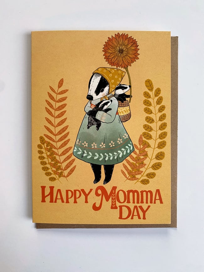 Happy Momma Day Card | Marika Paz Illustration