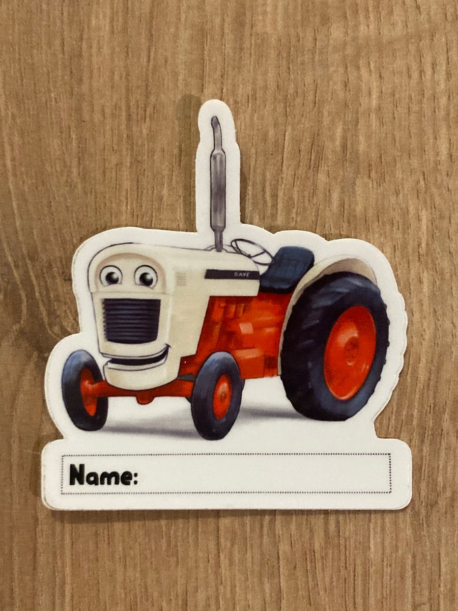 Tractor Dave vinyl sticker | Tractor Dave Books