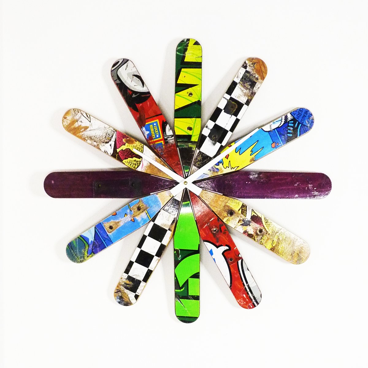 Skateboard Clock / Recycled Skateboard Furniture and Gifts