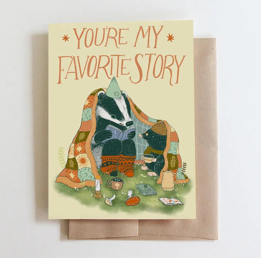 You're My Favorite Story Card | Marika Paz Illustration