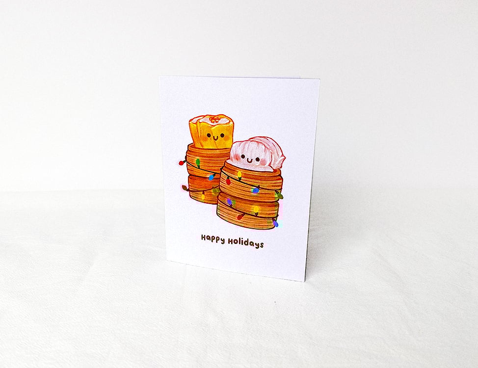 Dim Sum Holiday Card | ydxart