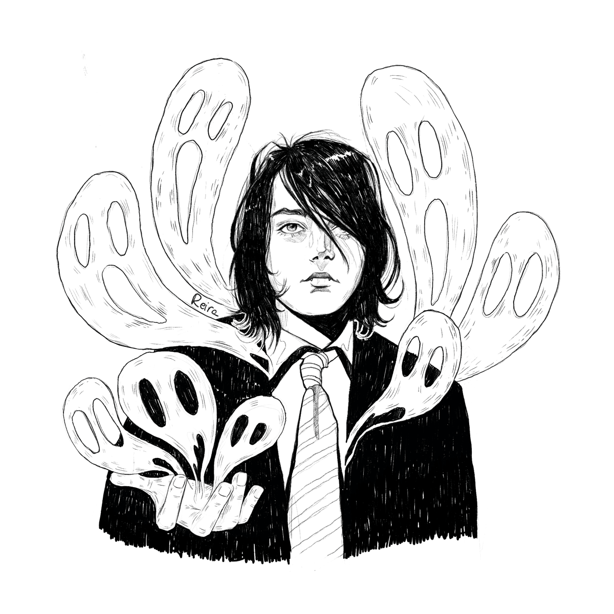 Ghost Friends Vinyl Sticker | elereira