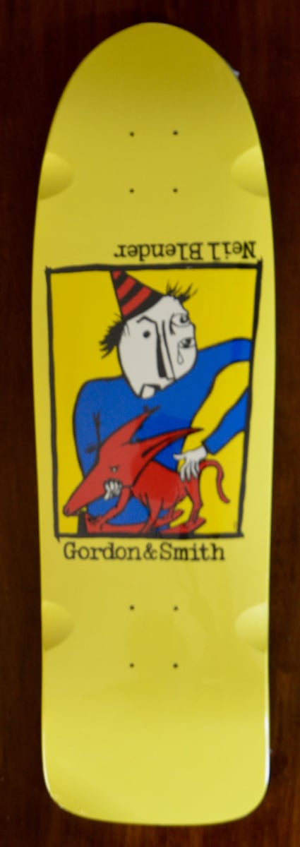 G & S SKATEBOARD DECK - NEIL BLENDER ROCKING DOG YELLOW | SKATEBOARDS ...