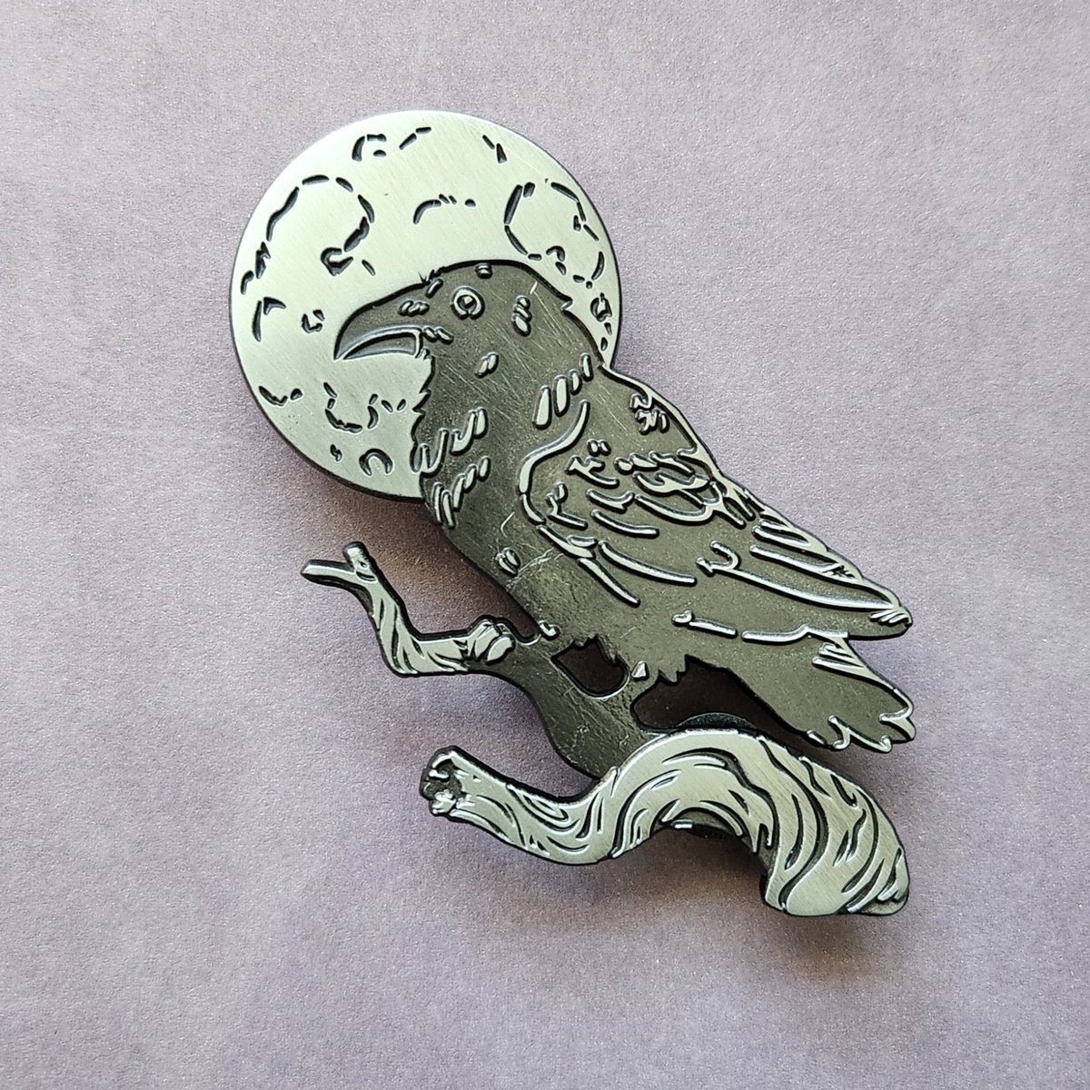 Raven Enamel Pin | Squidyjen
