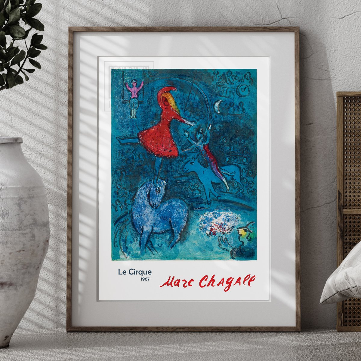 Marc Chagall | Le Cirque (The Circus) #4 | 1967 | Reproduction Poster ...
