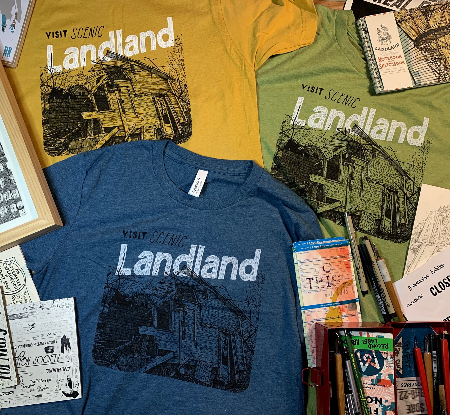 "Visit Scenic Landland" T-Shirts (NEW COLORS!) | Landland