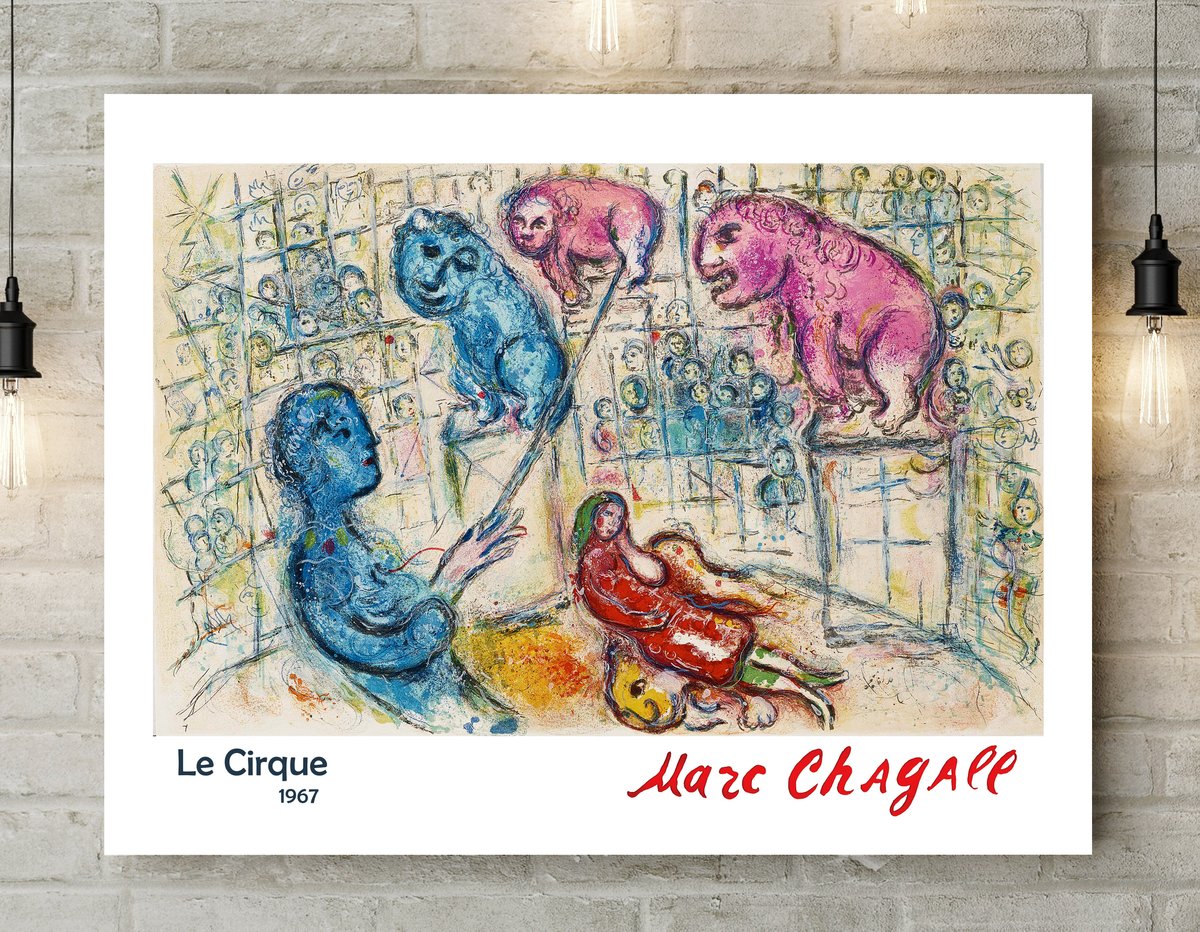 Marc Chagall | Le Cirque (The Circus) #10 | 1967 | Reproduction Poster ...