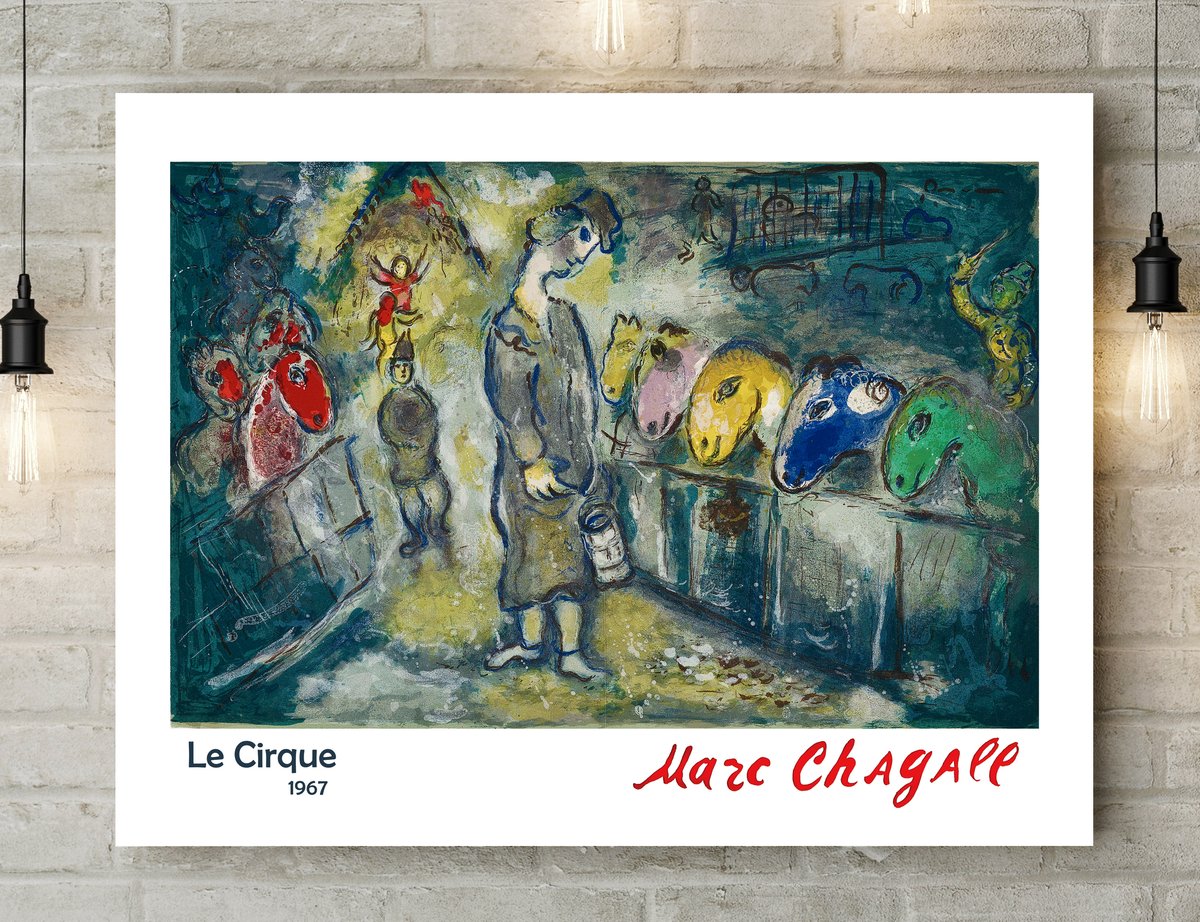 Marc Chagall | Le Cirque (The Circus) #12 | 1967 | Reproduction Poster ...