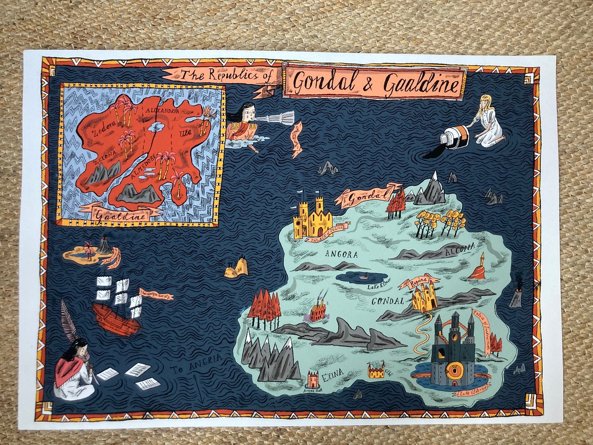 A Map of Gondal And Gaaldine | Isabel Greenberg