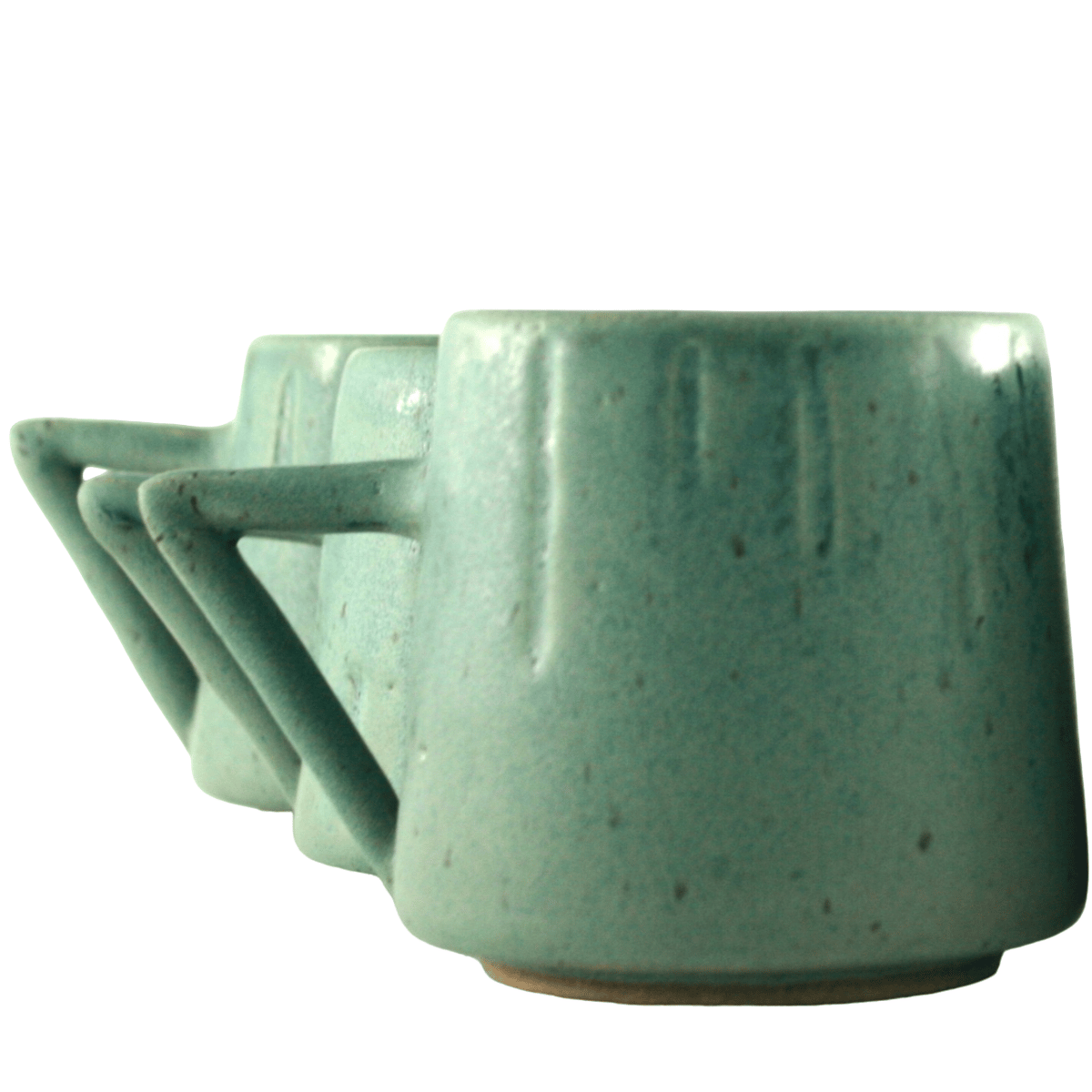 Set of 6 Angular Mugs | Self Made Pottery