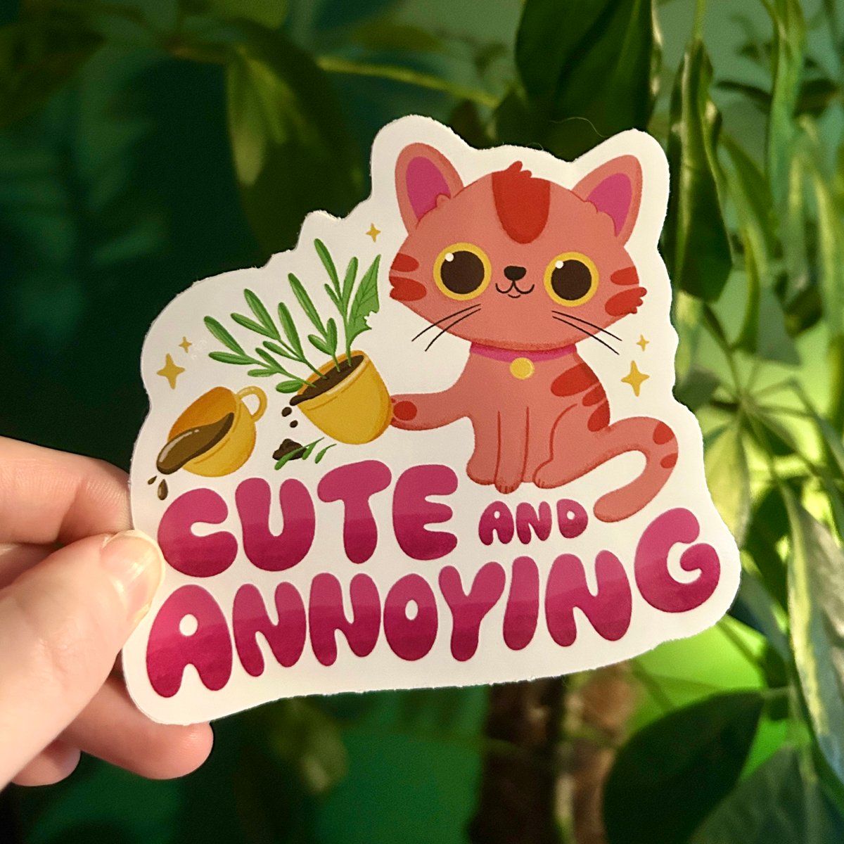 Cute and Annoying Sticker | Jess Bright Design Shop