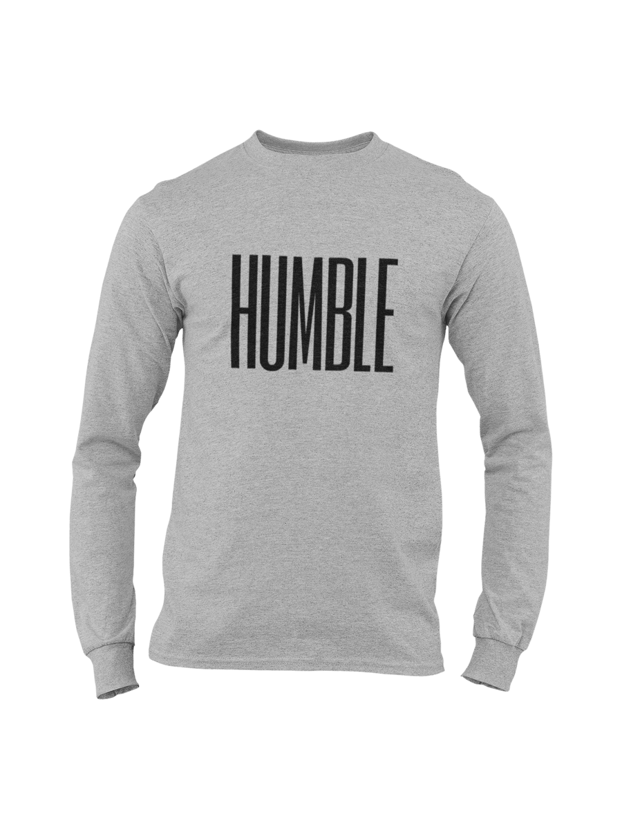 Grey HUMBLE Long Sleeve | Humble Yourself Clothing Company