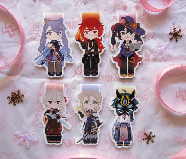 Genshin Impact Bookmarks | LittleBeth