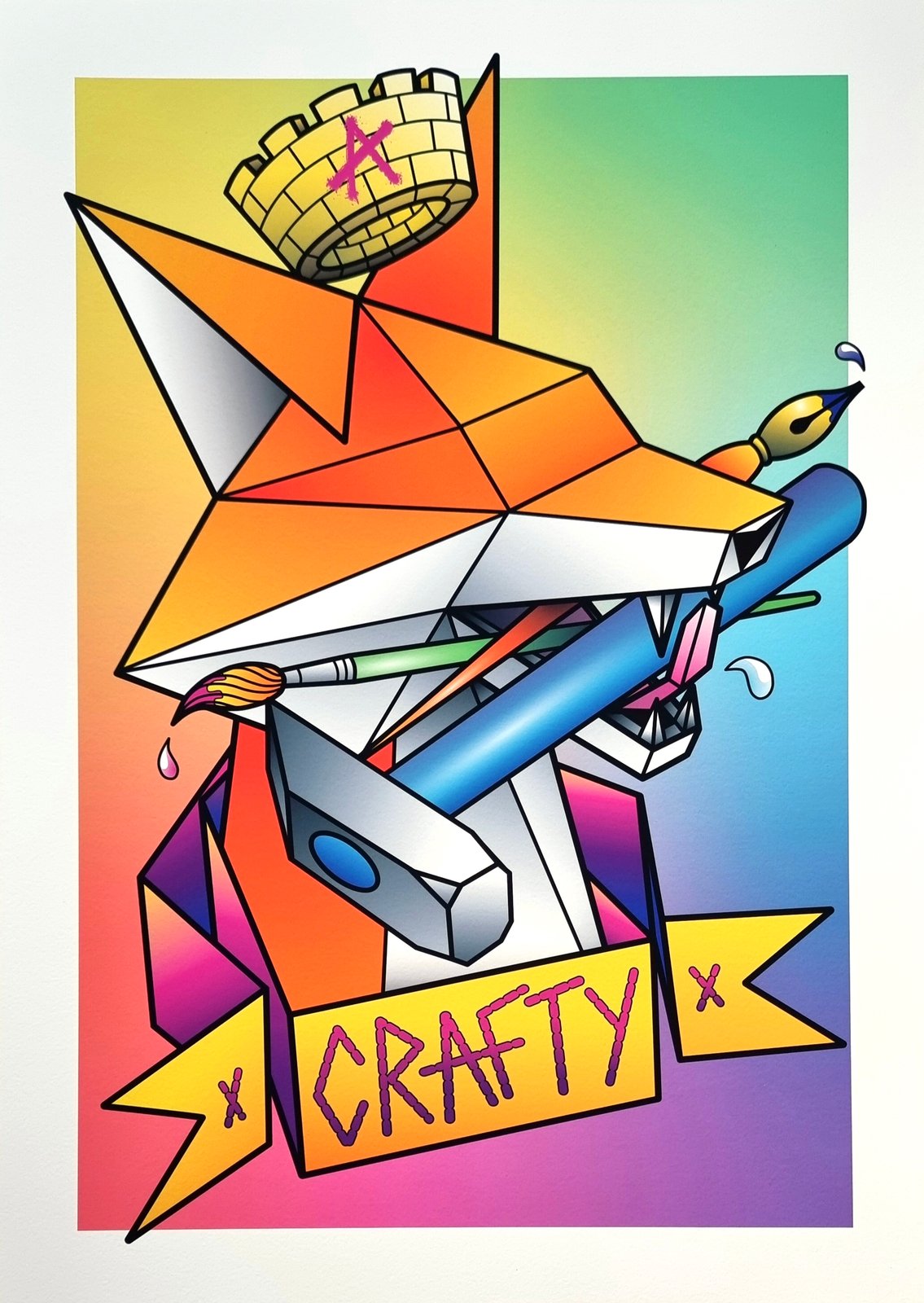 "Crafty" A4 giclée print / ANNATOMIX