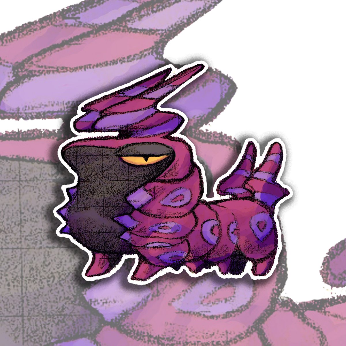 Scolipede Sticker | Dalton Doodles Online Shop