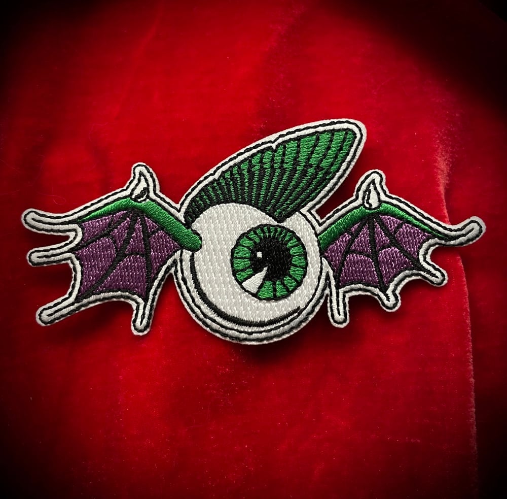 Lucky Hellcat Eyeball Iron on Patch | Lucky Hellcat