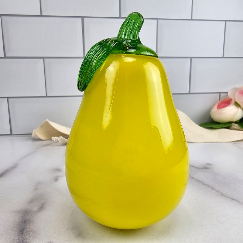 Vintage Murano glass pear | Humanity Organics Plus