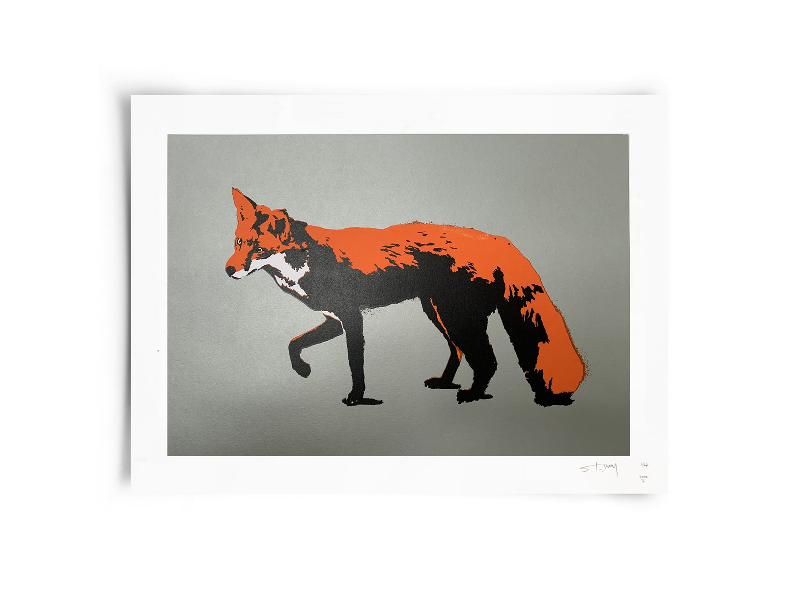 Fox on paper - 5TH Edition Screenprint / stewy