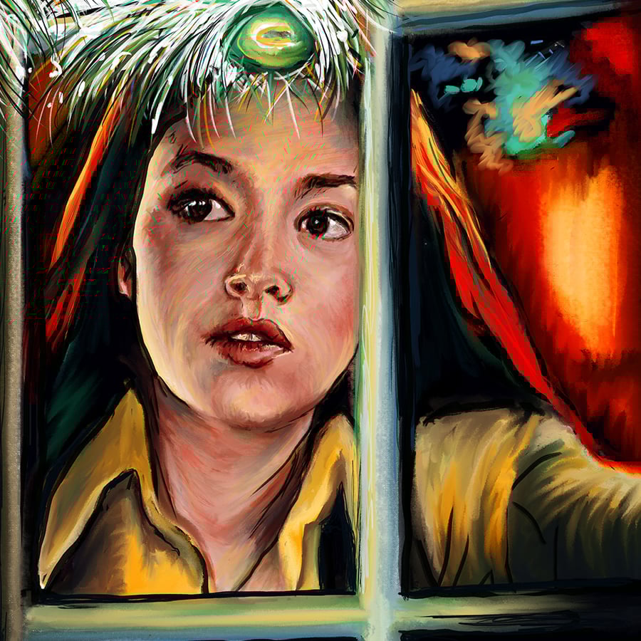 Black Christmas Jess Print | colours of the dark