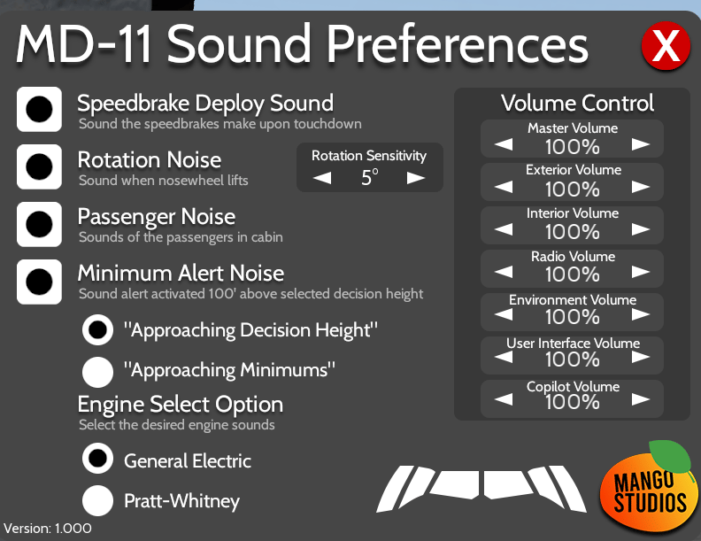 Mango Studios MD-11 Soundpack | Mango Studios