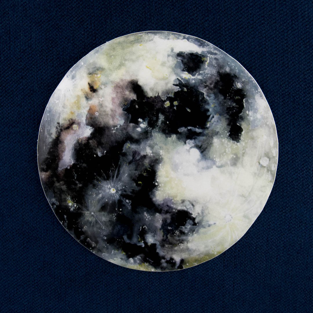 Vinyl Moon Sticker by Charis Raine Illustration | The Moon Cave