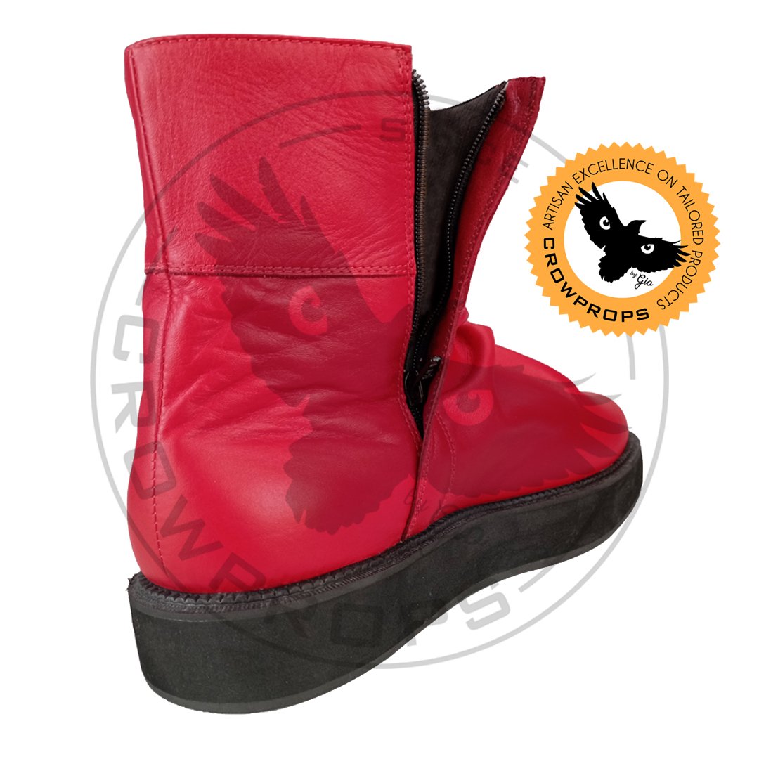 Praetorian Red Short Boots | CROWPROPS