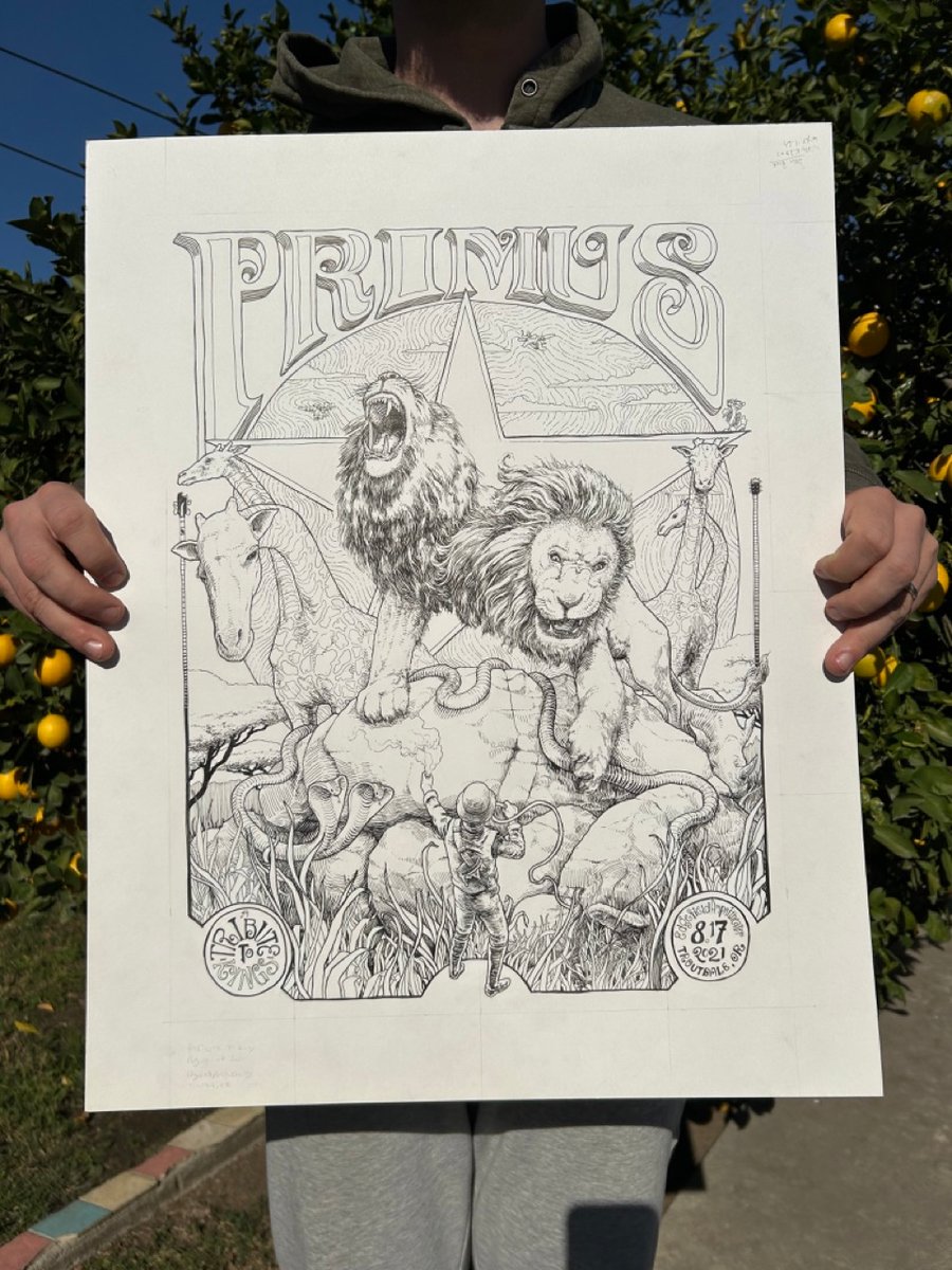 Primus - Tribute to Kings - Original Drawing | Dave Kloc