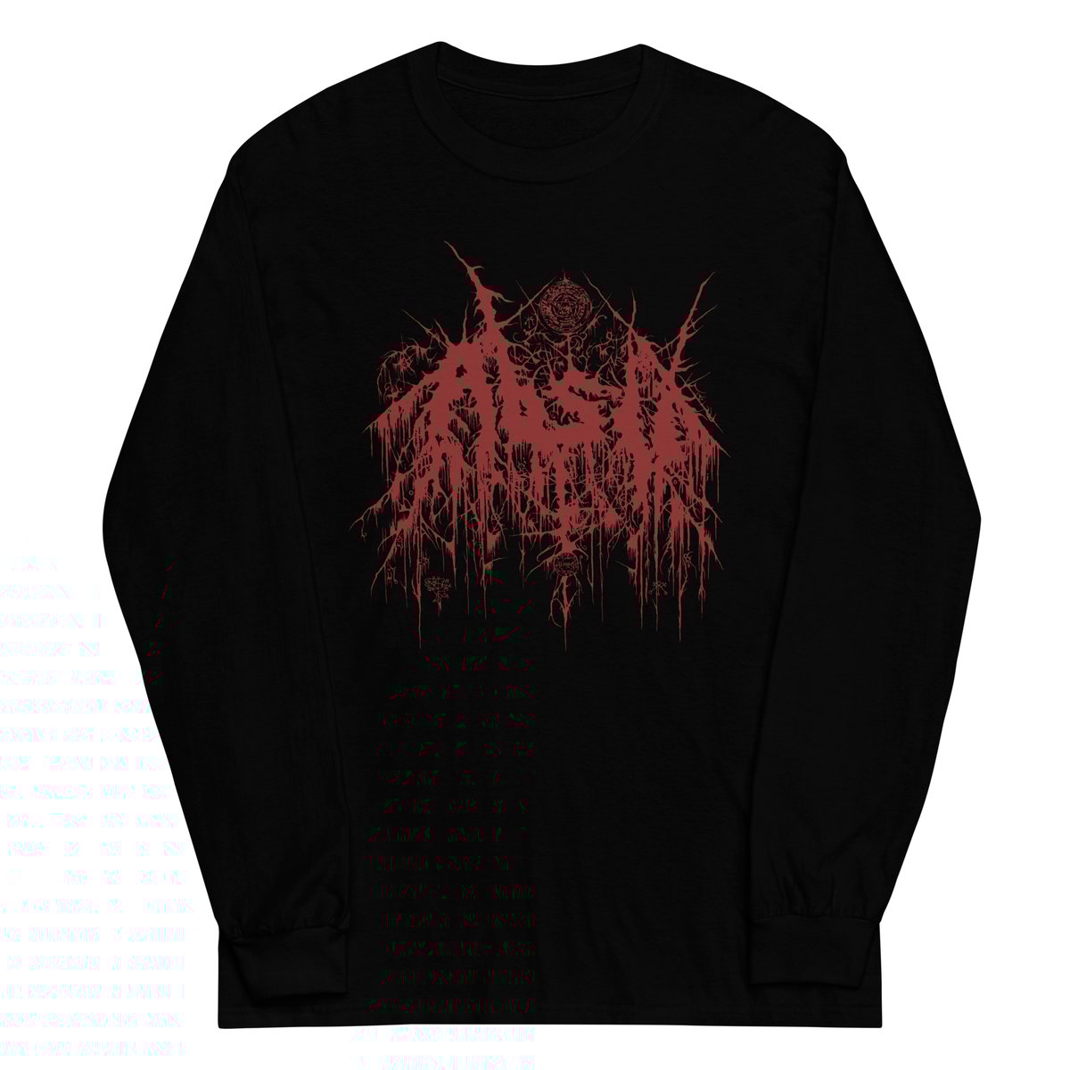 ABSU - LOGO 1992 (RED PRINT) LONG SLEEVE | Black Montanas
