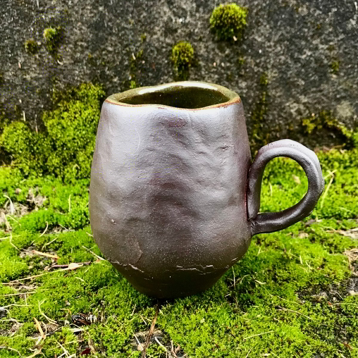 Black Pinched Mug | JGB Ceramics
