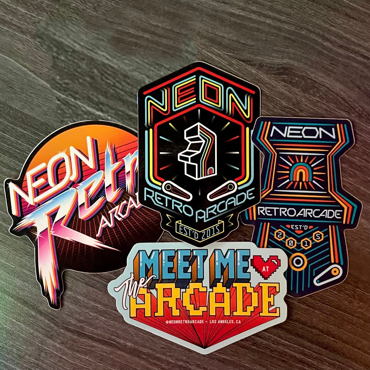 Arcade Sticker Pack | Neon Retro Arcade