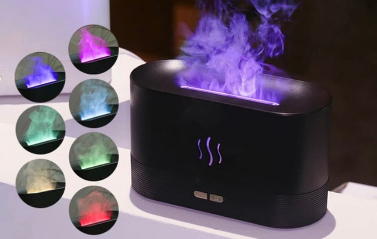 Black 180ml Pro Flame Diffuser | Eathereal Flame