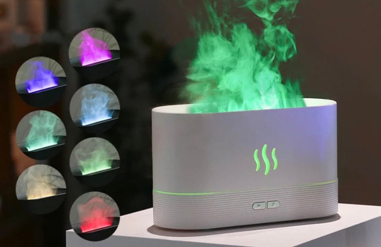 White 180ml Pro Flame diffuser | Eathereal Flame