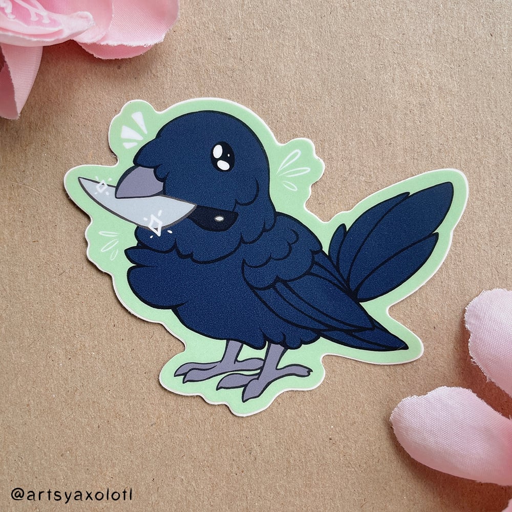 Crow Crimes Sticker | Steve and Pals