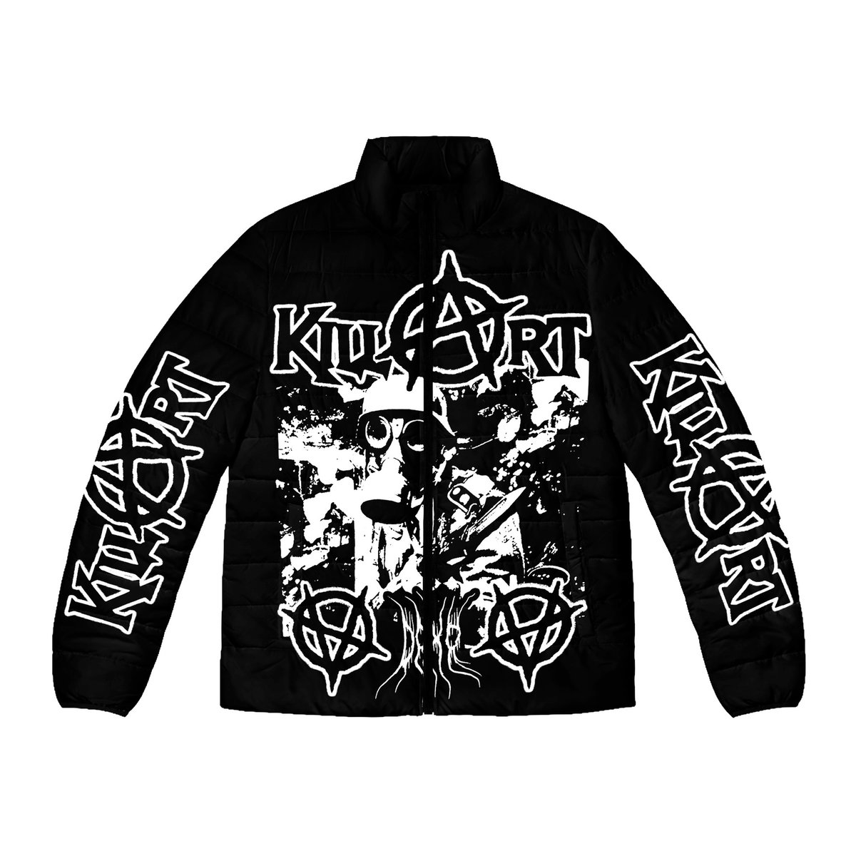 WAR PUFFER BLACK AND WHITE | DRXP CLOTHING